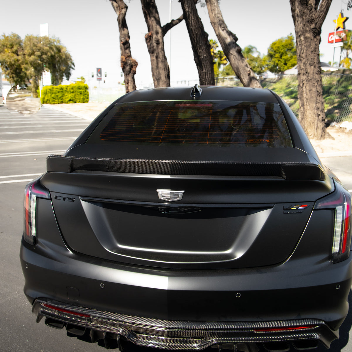 2022-2025 Cadillac CT5-V Blackwing Type-ST Gloss Carbon Fiber Rear ...